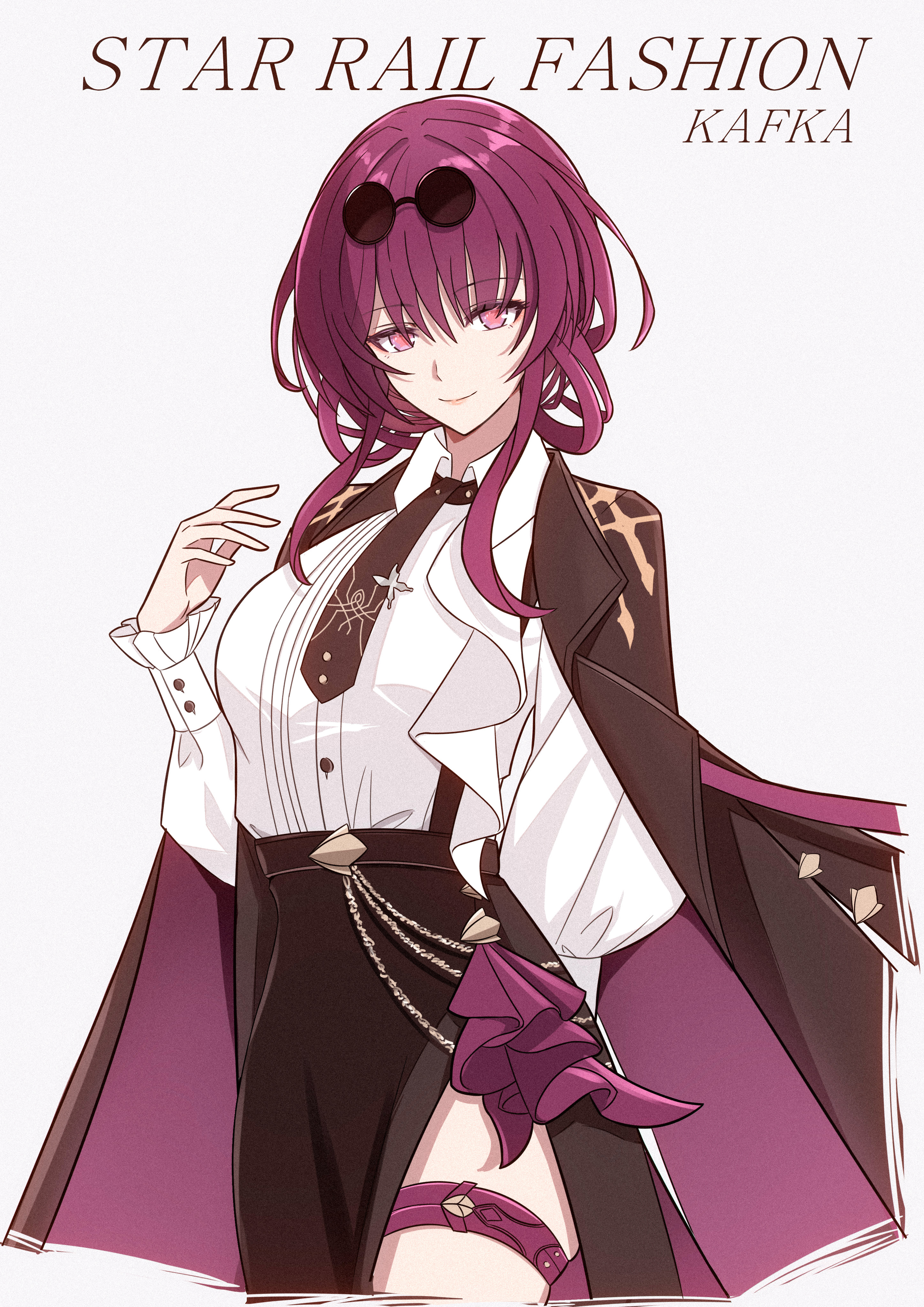 xiao shang geigei honkai: star rail kafka (honkai: star rail) garter megane | #1206450 | yande.re